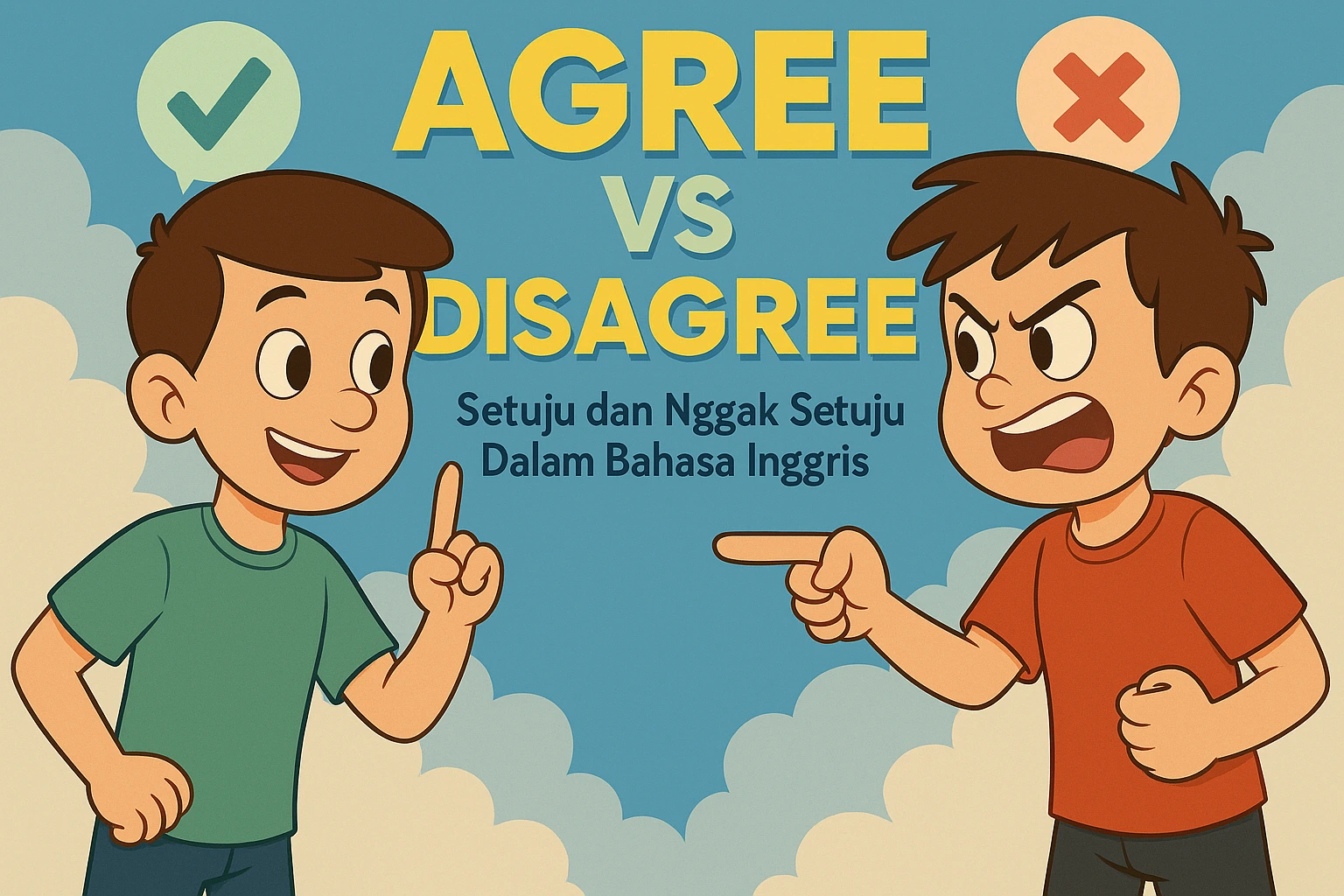 15 Ekspresi "Setuju" dan "Nggak Setuju" Dalam Bahasa Inggris