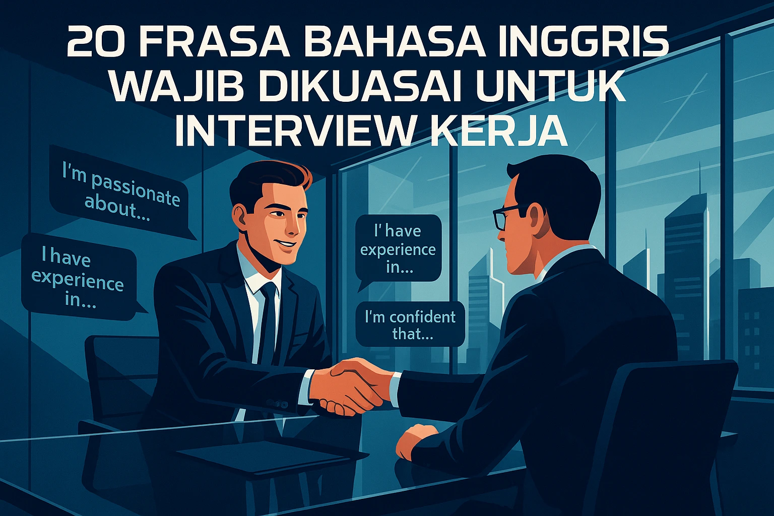 20 Frasa Bahasa Inggris Wajib Dikuasai untuk Interview Kerja | Panduan & Contoh Lengkap"